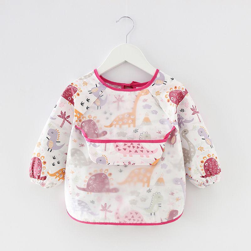 Apron Smock Lengan Panjang Kalis Air Kanak-kanak, untuk Makan, - TikTok ...