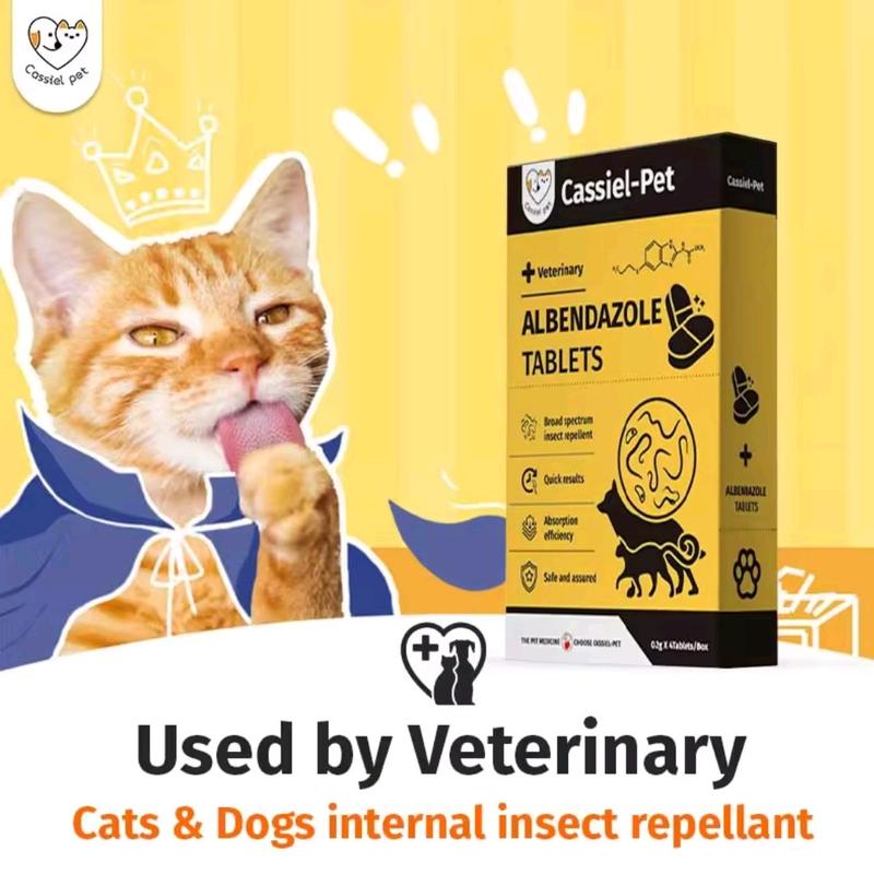 CASSIEL PET Derworming Tablet Dewormer for Adult Dog, Puppy and ...
