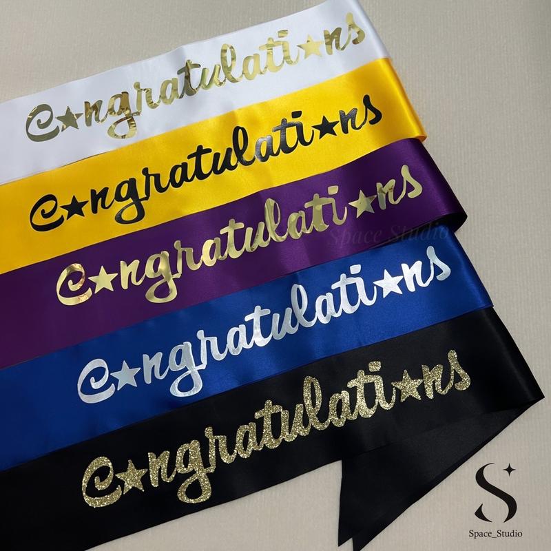 Congratulations Sash / Convocation / Selempang Graduation / Graduated ...