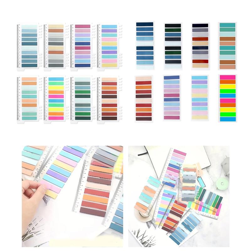 1600Pcs 80 Color Writable Morandi Sticky Tabs Repositionable - TikTok ...