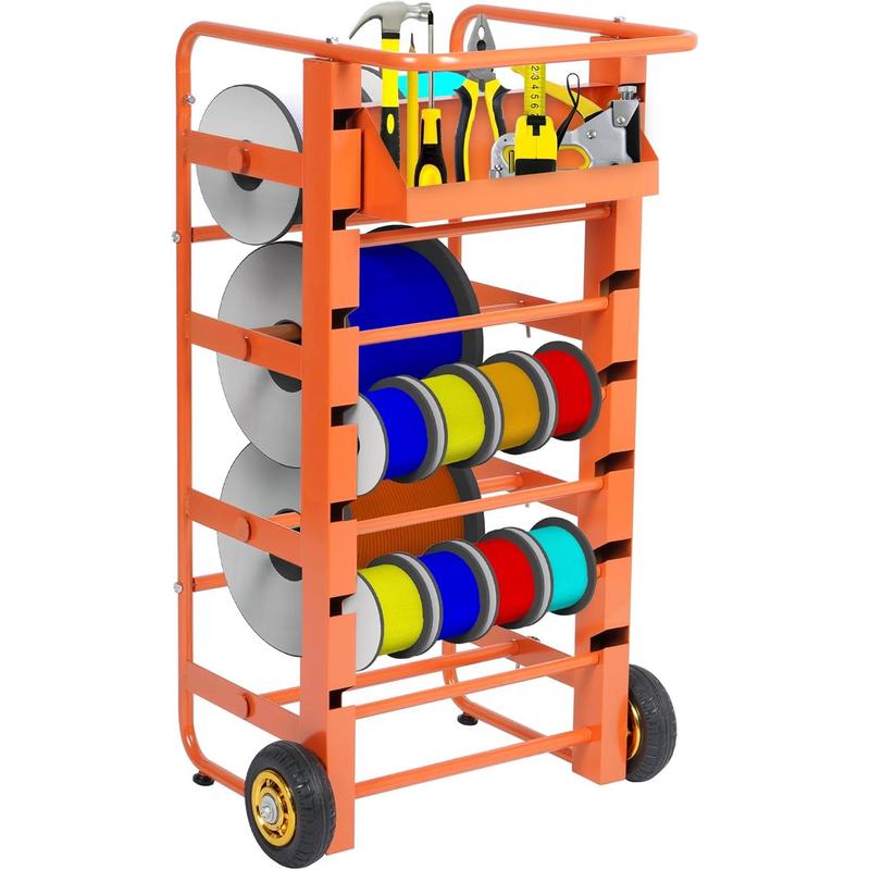 Wire Spool Rack Multi-Spool Wire Rack Dispenser Cable Caddy 11 Rods ...