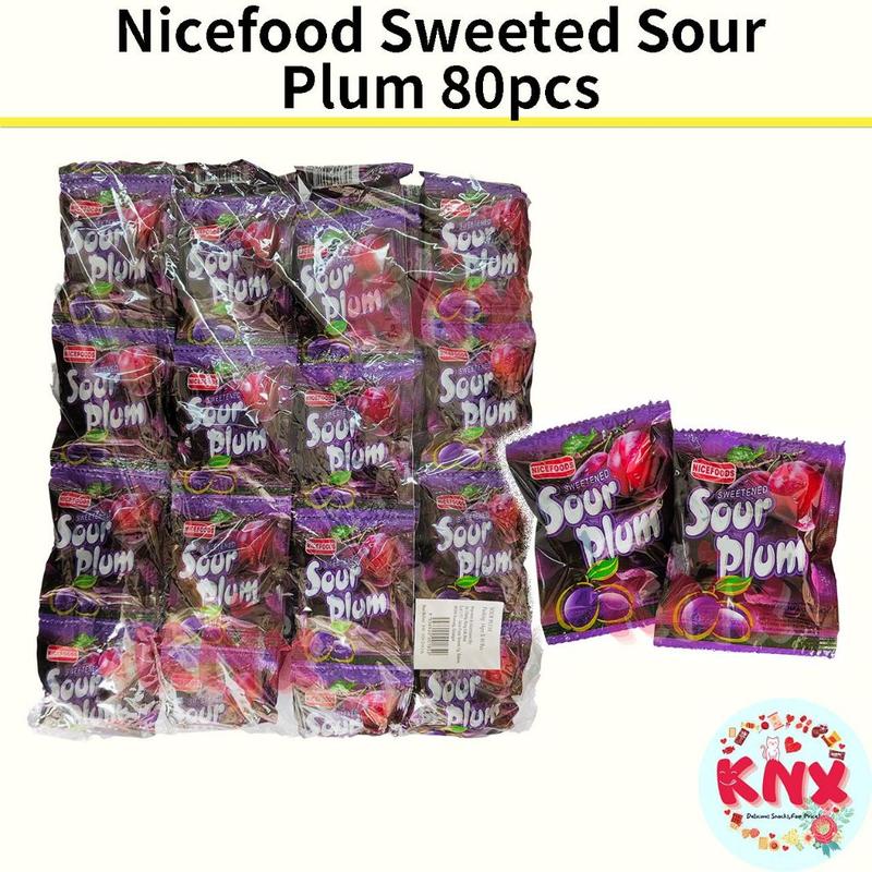 Nicefood Plum Masam Manis Sweetened Sour Plum 14gram x 80pcs - TikTok ...