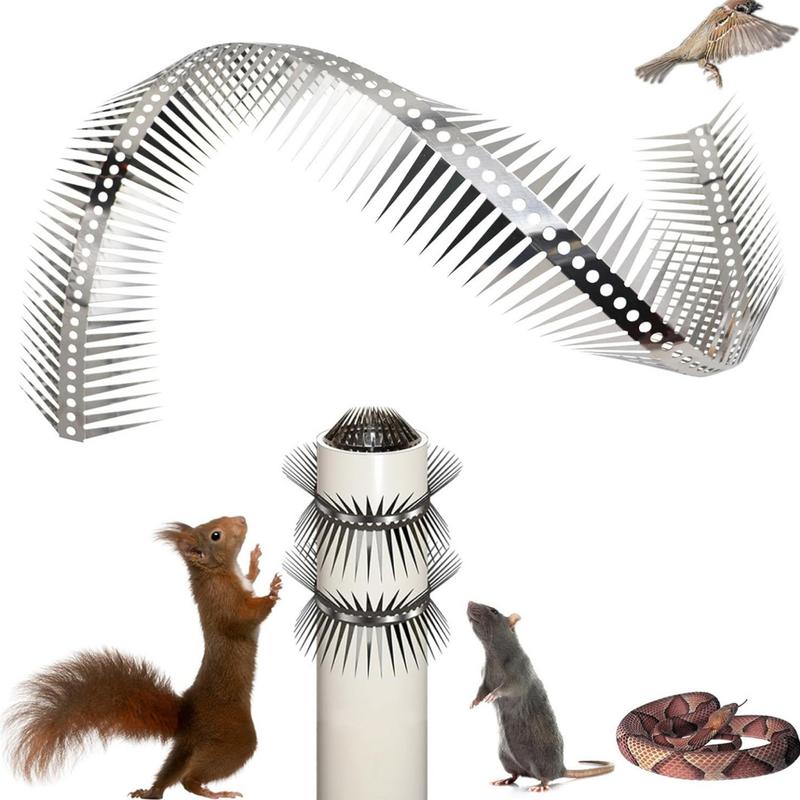 Yiyebao- Adjustable Angle Bird Spikes Reflective Steel Strip - TikTok ...