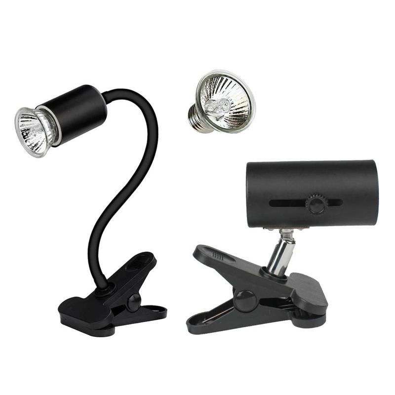 Flexible Clamp Lamp Fixture for Reptiles. Terrarium Habitat Lighting ...