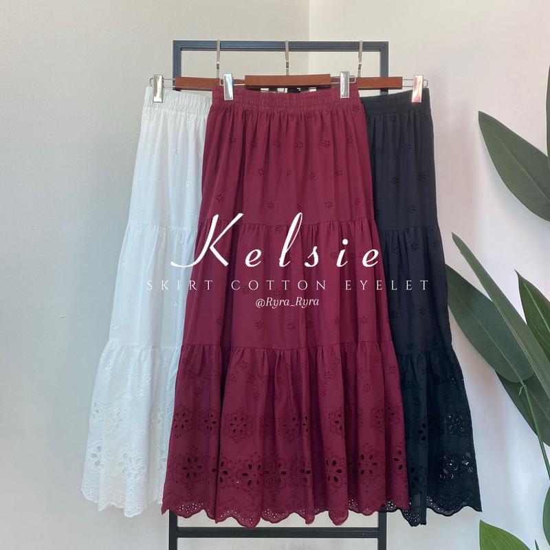 KELSIE SKIRT (COTTON EYELET) READY STOCK - TikTok Shop Malaysia