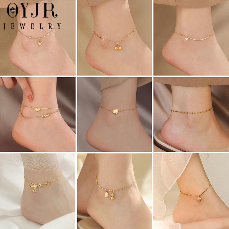 Gelang Kaki Bola Loceng, Gelang Kaki Keluli Titanium, Untuk Wanita ...