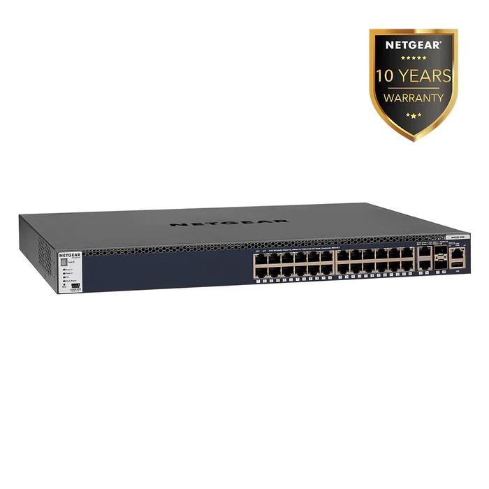 Jual Netgear GSM4328S 24X1G Stackable Managed Switch 2X10GBASE-T 2XSFP ...