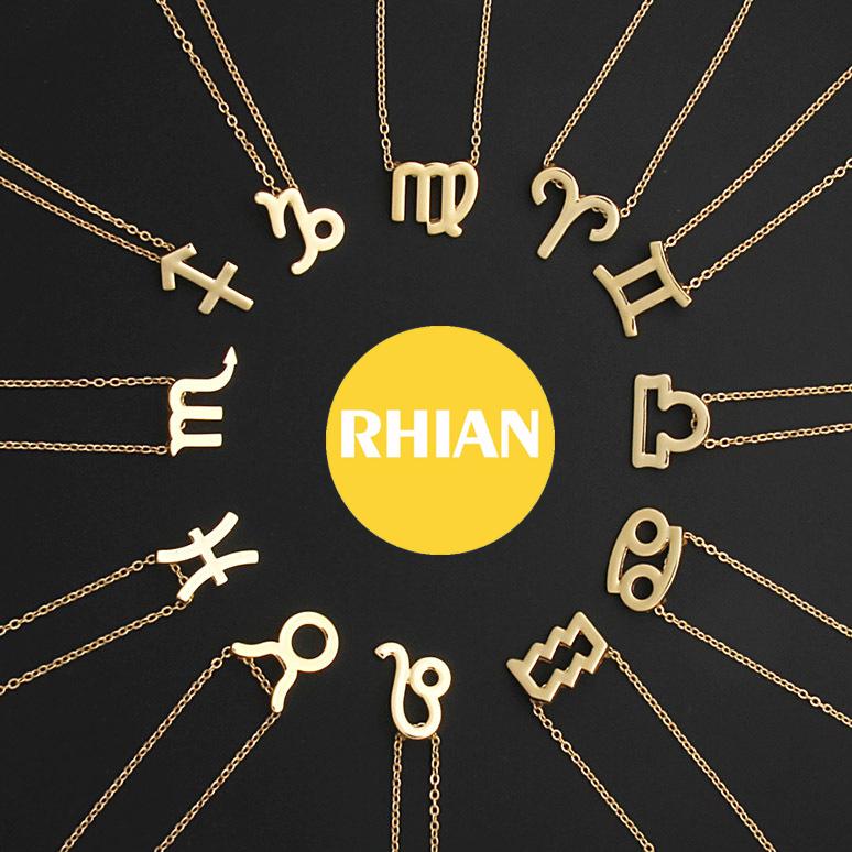 Rhian Zodiac Sign Necklace Crystal Heartbeat 12 Constellatio - TikTok ...