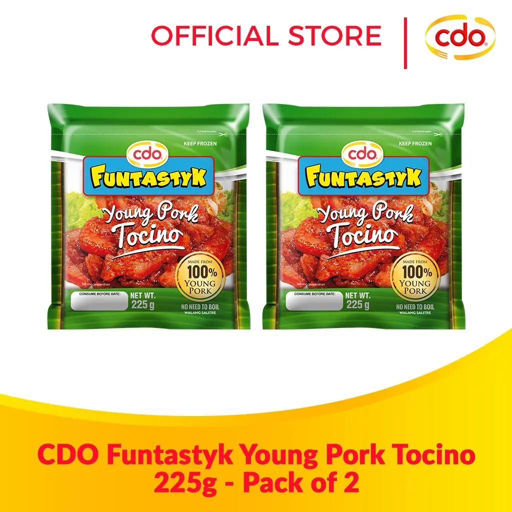 CDO Funtastyk Young Pork Tocino 225g - pack of 2 - TikTok Shop Philippines