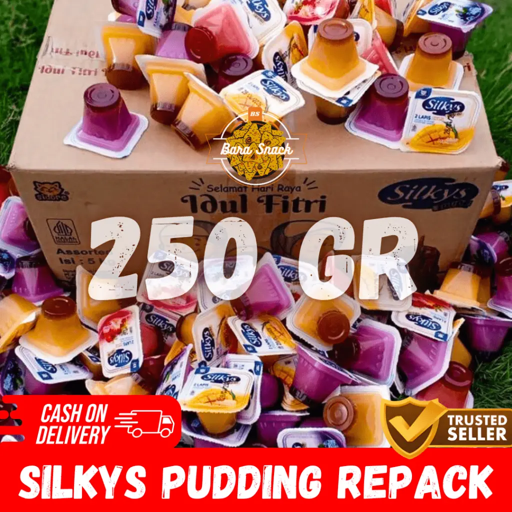 [ 250gr ] Silkys Puding Duo Lapis Gula Aren / Jelly Silkys Aneka Rasa ...