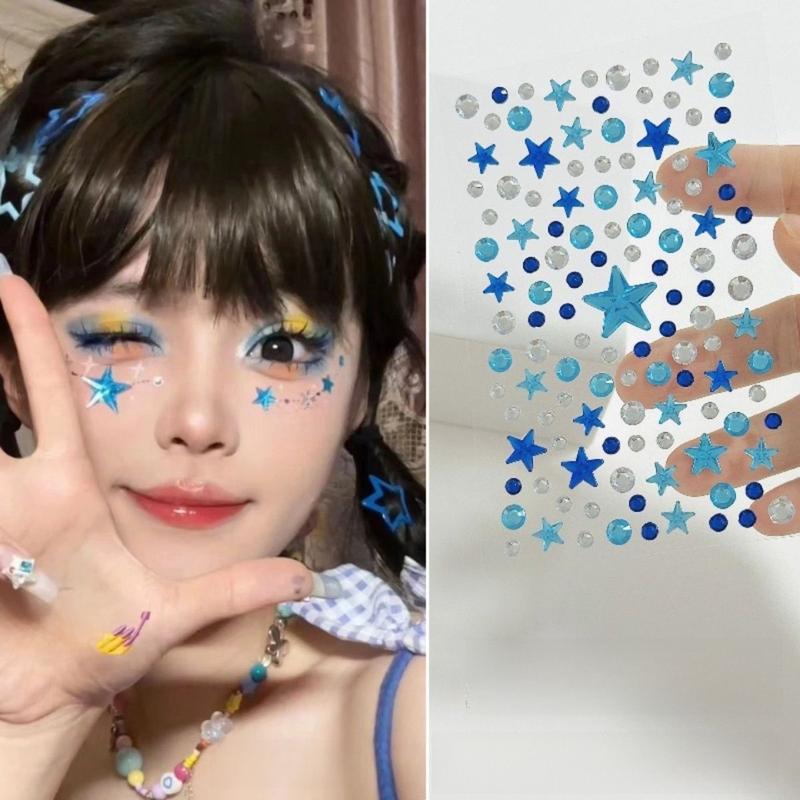 Concert Ornament Stick-on Crystals Support XINGX Diamond Makeup ...