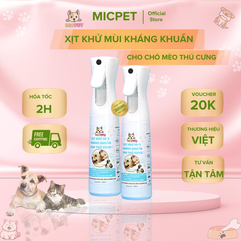 XỊT KHỬ MÙI KHÁNG KHUẨN CHO CHÓ MÈO THÚ CƯNG Công nghệ sinh học ...