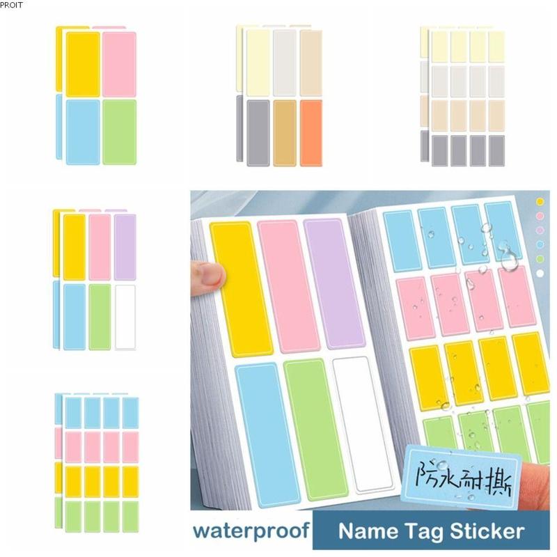 Pelekat Tag Nama Klasifikasi Subjek, PROIT, Pelbagai Warna, Pelekat ...