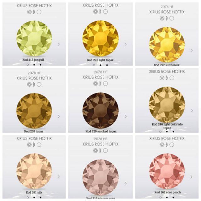 SW 2038HF & 2078HF SS6-SS34 RHINESTONE CRYSTAL HOTFIX * THE BEST ...
