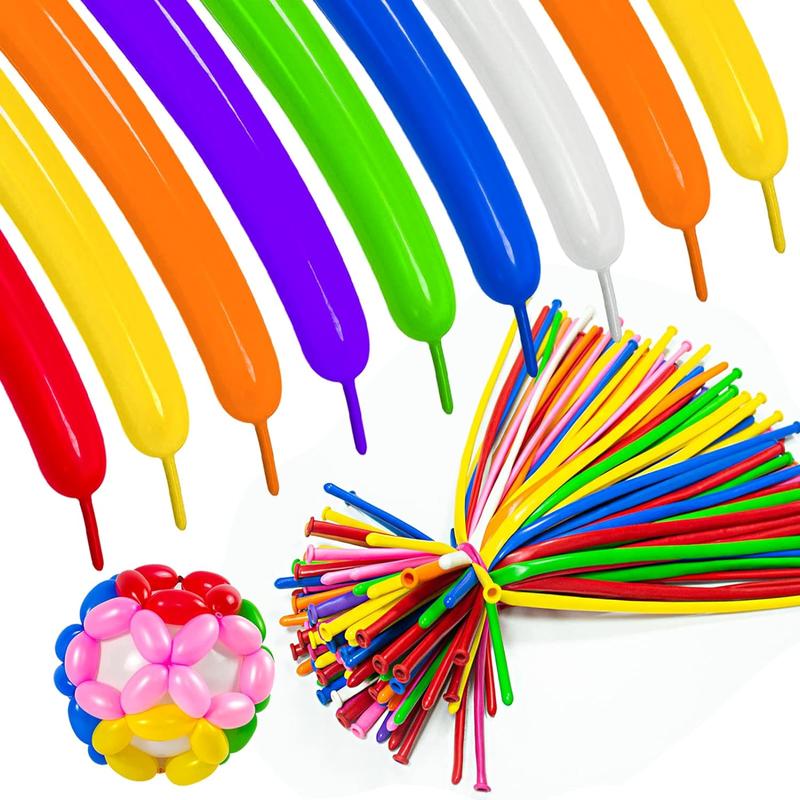 260Q long balloons 100 Pack Twisting Animal Balloons Assorted Color ...