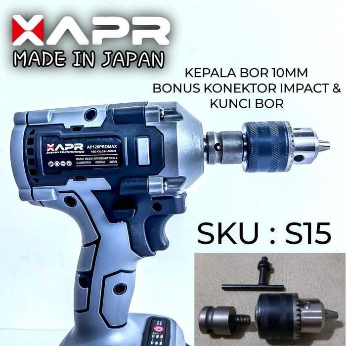 KEPALA BOR 10MM BONUS KONEKTOR IMPACT WRENCH ADAPTOR IMPACT KE BOR S15 ...