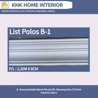 Jual List Gypsum 8cm, 10cm, 12cm, 15cm, 17cm, & 20cm / Lis Gypsum Polos ...