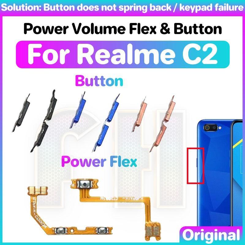Flex Butang Kuasa dan Kelantangan, Untuk Realme C2, Suis Kuasa ON / OFF ...