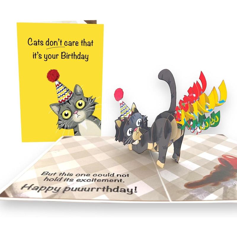 Dirty Pop Cards - Puuurrthday Pop Up Card, 3D Farting Confetti Funny ...