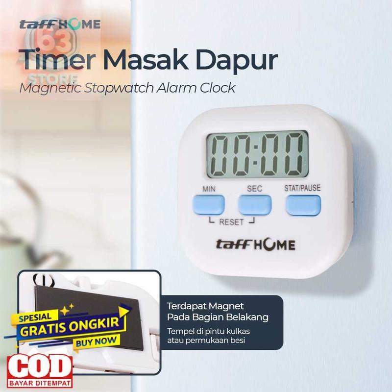 TaffHOME Timer Masak Dapur Magnetic Stopwatch Kitchen Timer - Shop ...