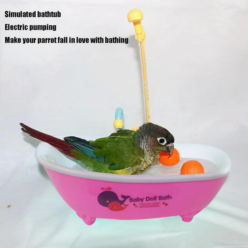 Daiditi- Parrot Shower Toy Parrot Bath Tub Electric Bath Shower ...