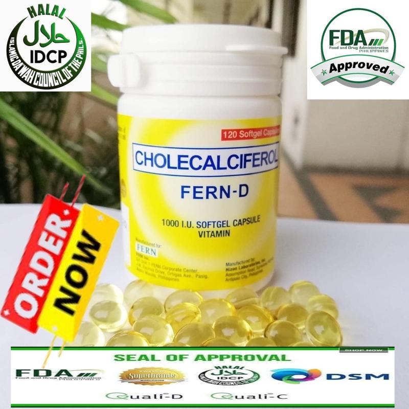 Fern D Cholecalciferol Vitamin D3 60 caps Blood Pressure Control ...