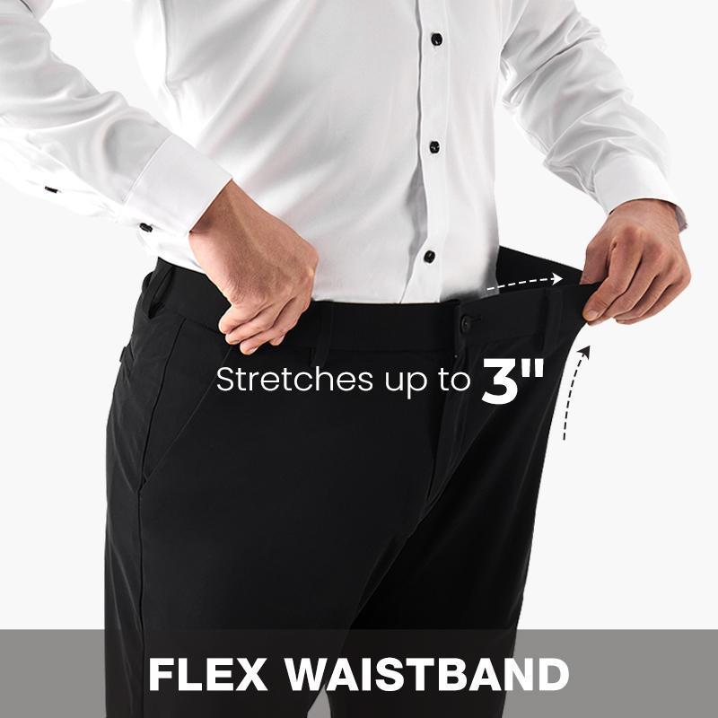 2025 Men's Premium Stretch Straight Leg Pants Expandable Waist - TikTok ...