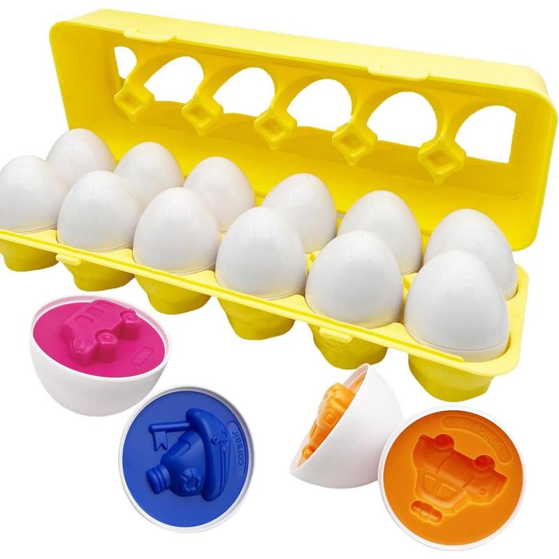 Matching Egg Toy Set - 12 Play Eggs Toddler Toys - Educational - TikTok ...
