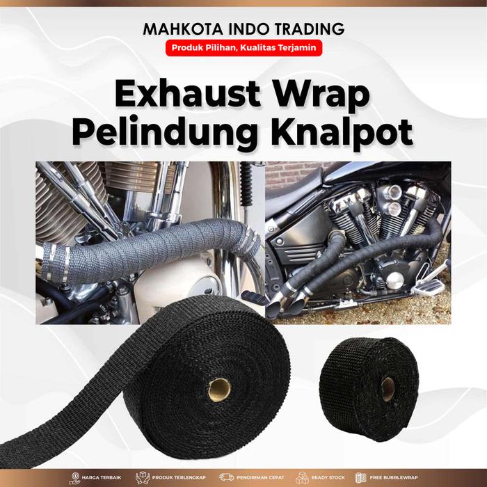Promo Exhaust Wrap Pelindung Knalpot Wrapping Peredam Panas Motor - 1 ...