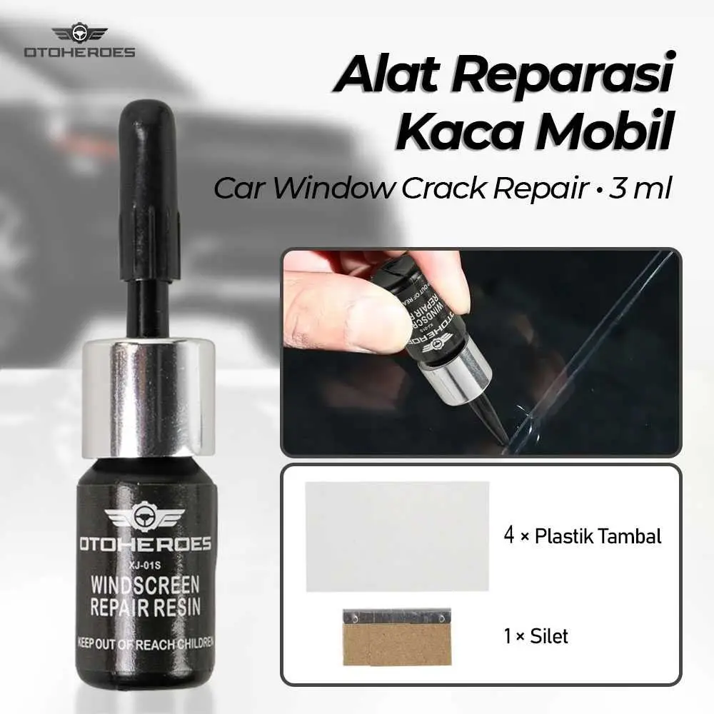 Kaozelo Alat Reparasi Kaca Mobil Retak Car Window Crack Repair 3ml - XJ ...