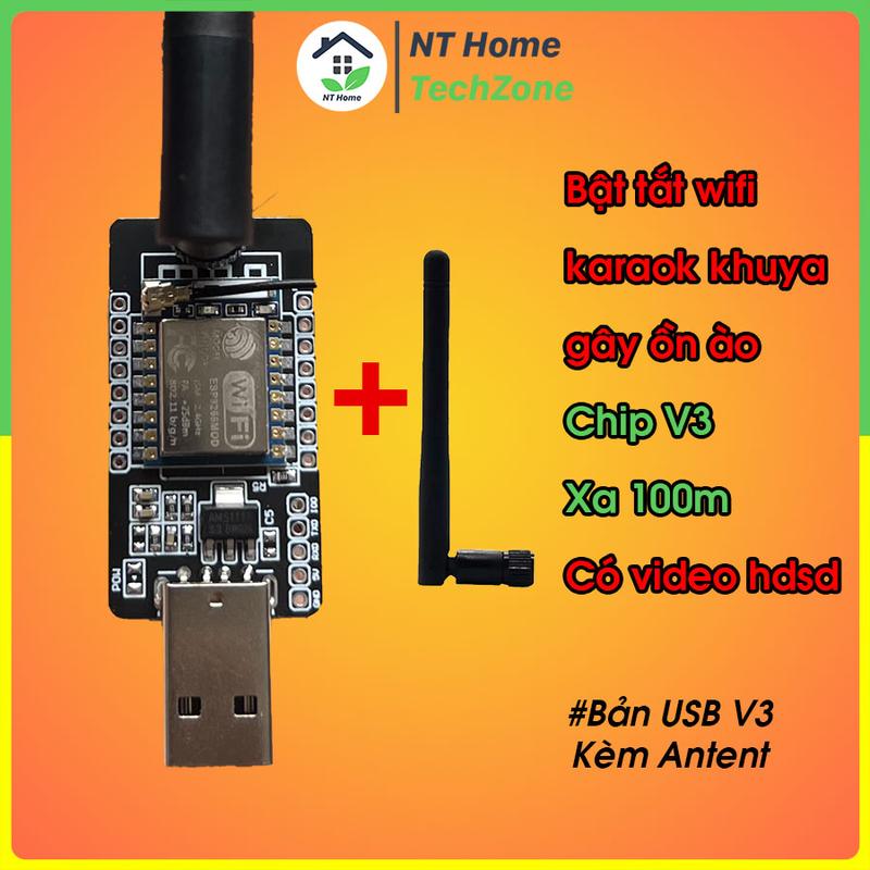 Mạch Tắt Wifi Từ Xa - Wifi 2.4ghz - Bản V3 xa 100m - TikTok Shop Vietnam