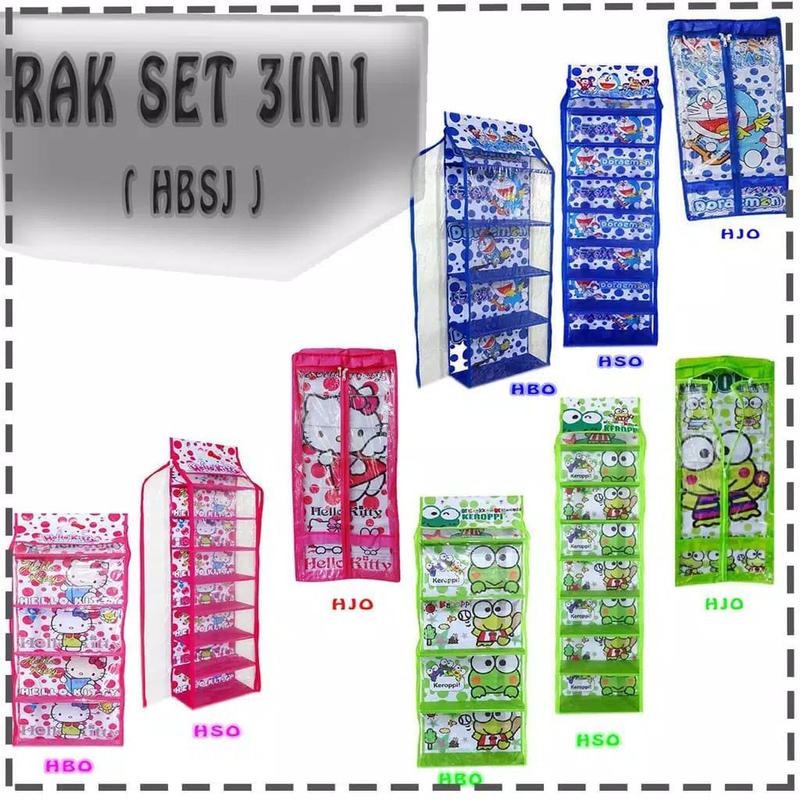 Rak Gantung Set 3in1 (Rak Tas,Rak Sepatu,Rak Jilbab) - Shop | Tokopedia