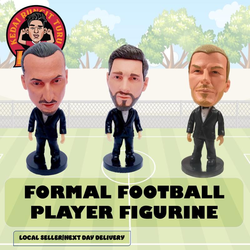 Formal Football Player Figurines Figurin Bola Sepak Kemeja Action ...