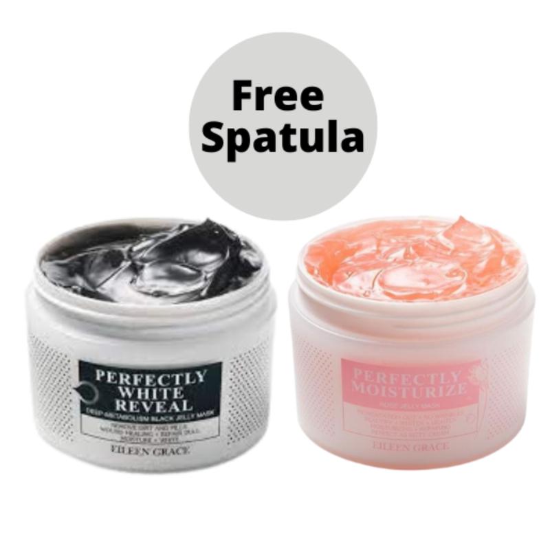 Set 2 Jar Masker Eileen Grace 300 ml – Jeli Mawar Hidrasi + Arang ...