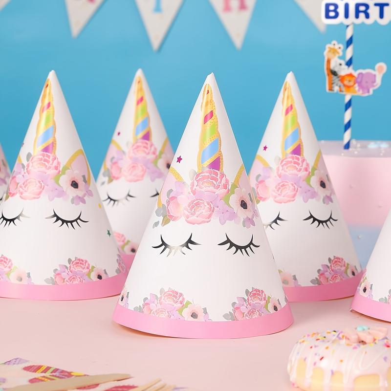 Topi Parti Unicorn, 6pcs, Sesuai untuk Majlis Hari Lahir Perempuan ...