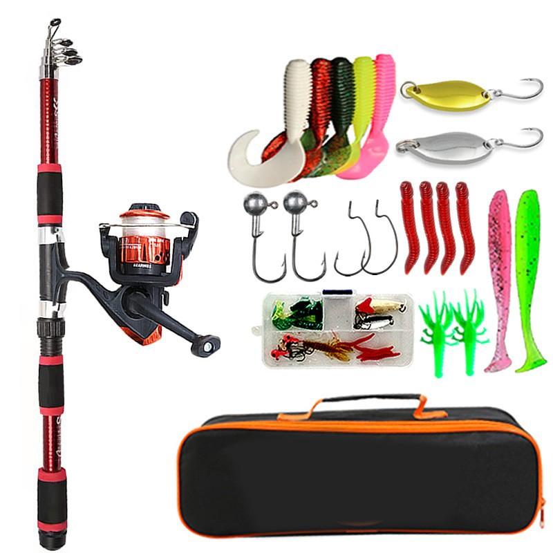 Pancing Mudah Alih Poket Ultra Pendek, Sut Pancing, Alat Memancing ...