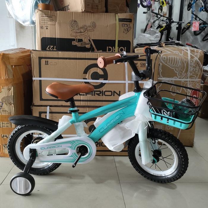 Sepeda bmx 12 16 18 inch anak cowok cewek ada keranjang besi clarion ...