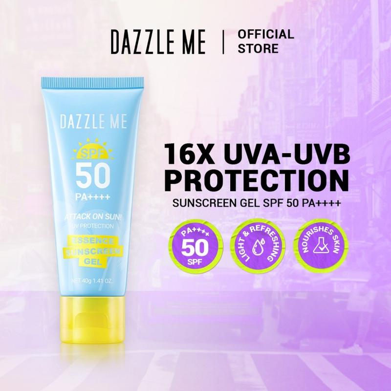 DAZZLE ME Sunscreen SPF 50 PA ++++ GEL - Face Sunblock Sun U - TikTok ...