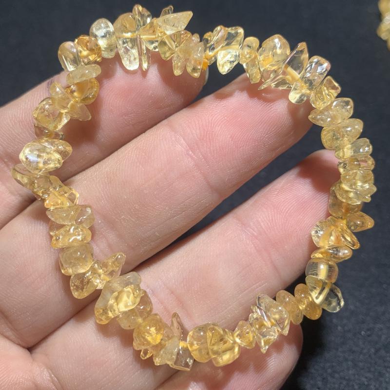 Citrine Bracelet! Wealth Energy & Lucky Charm, Rough-Cut Design - TikTok Shop Singapore