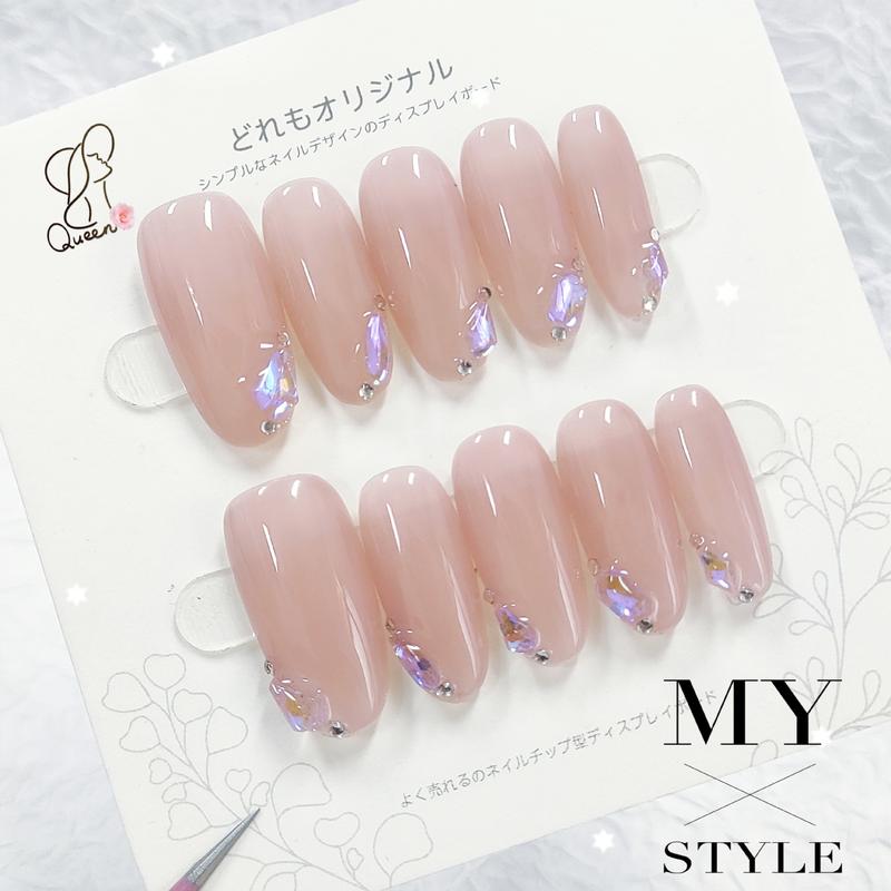 Small Light Bulb Pure Handmade Nail Art Wearable Nails Large Diamond ...