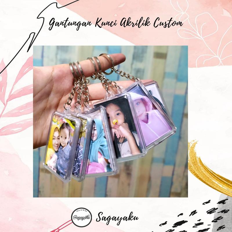 SAGAYAKU Gantungan Kunci Kaca Akrilik Custom Souvenir Keychains - Shop ...