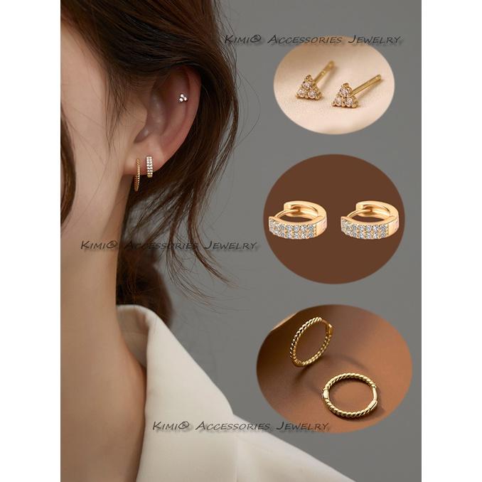 New Piercing Earrings Set Hikaw Earrings for Women Hypoallergenic ...