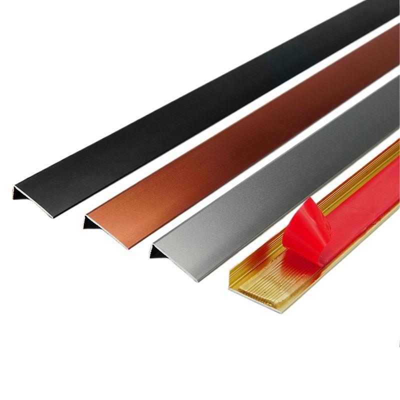 Self-adhesive aluminum alloy 7-character right-angle edging strip ...
