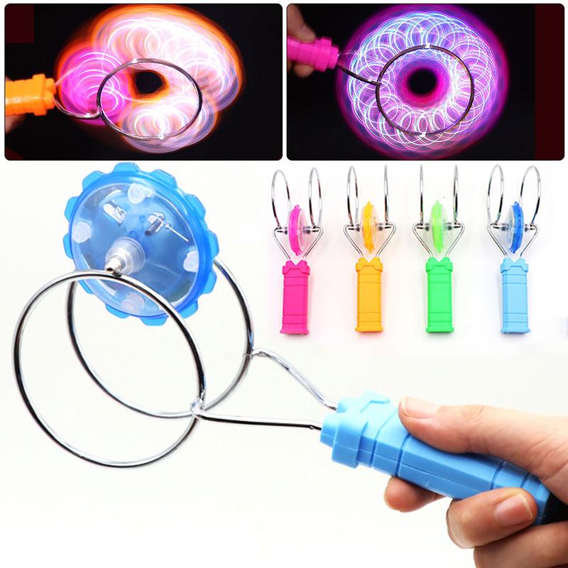 Colorful Luminous Gyro Magnetic Spinning Top Rotating Gyroscope ...