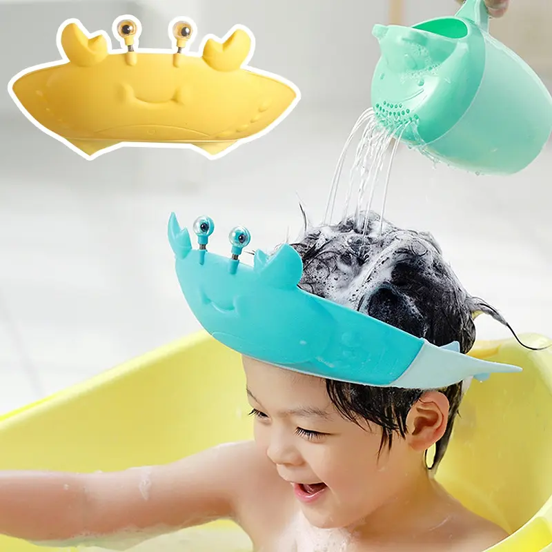Children Shampoo Caps Cartoon Baby Shower Caps Soft Kids Bath Visor ...