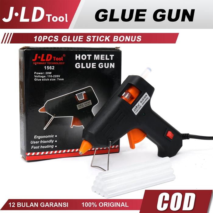 Promo JLD Alat Lem Tembak Kecil Hot Melt Glue Gun Gratis 10PCS 7MM Glue ...