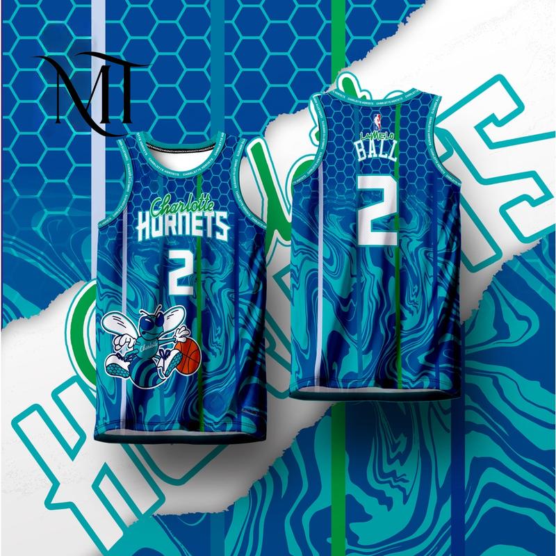 Concept Jersey, MT Charlotte Hornets, Full Heat, 3D Mesh Jersey ...