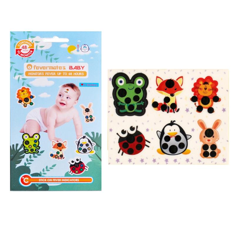 Cute Cartoon Stick-On Fever Indicator Stickers Accurate Forehead ...
