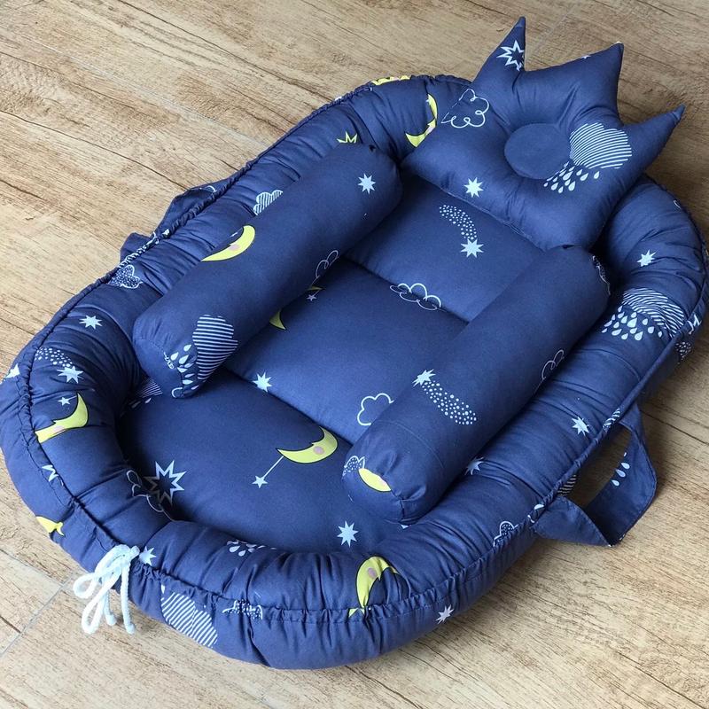 Kasur Bayi Baby Nest Set Kelambu Bayi Motif Star Moon Baru lahir - Shop ...
