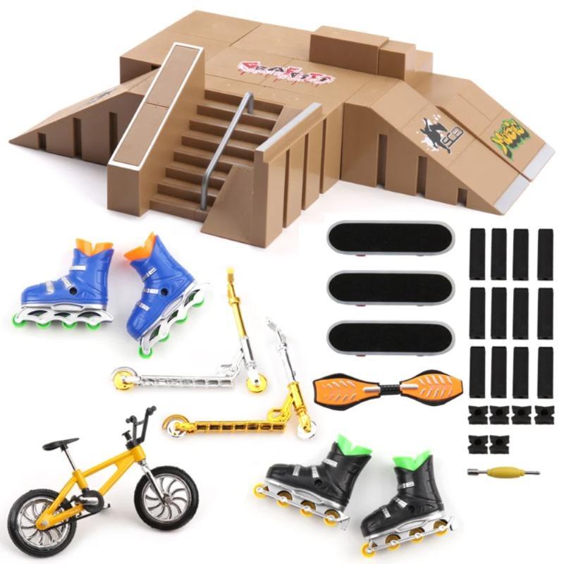 Alloy Finger Skateboarding Platform Site Combination Scene Props Roller ...